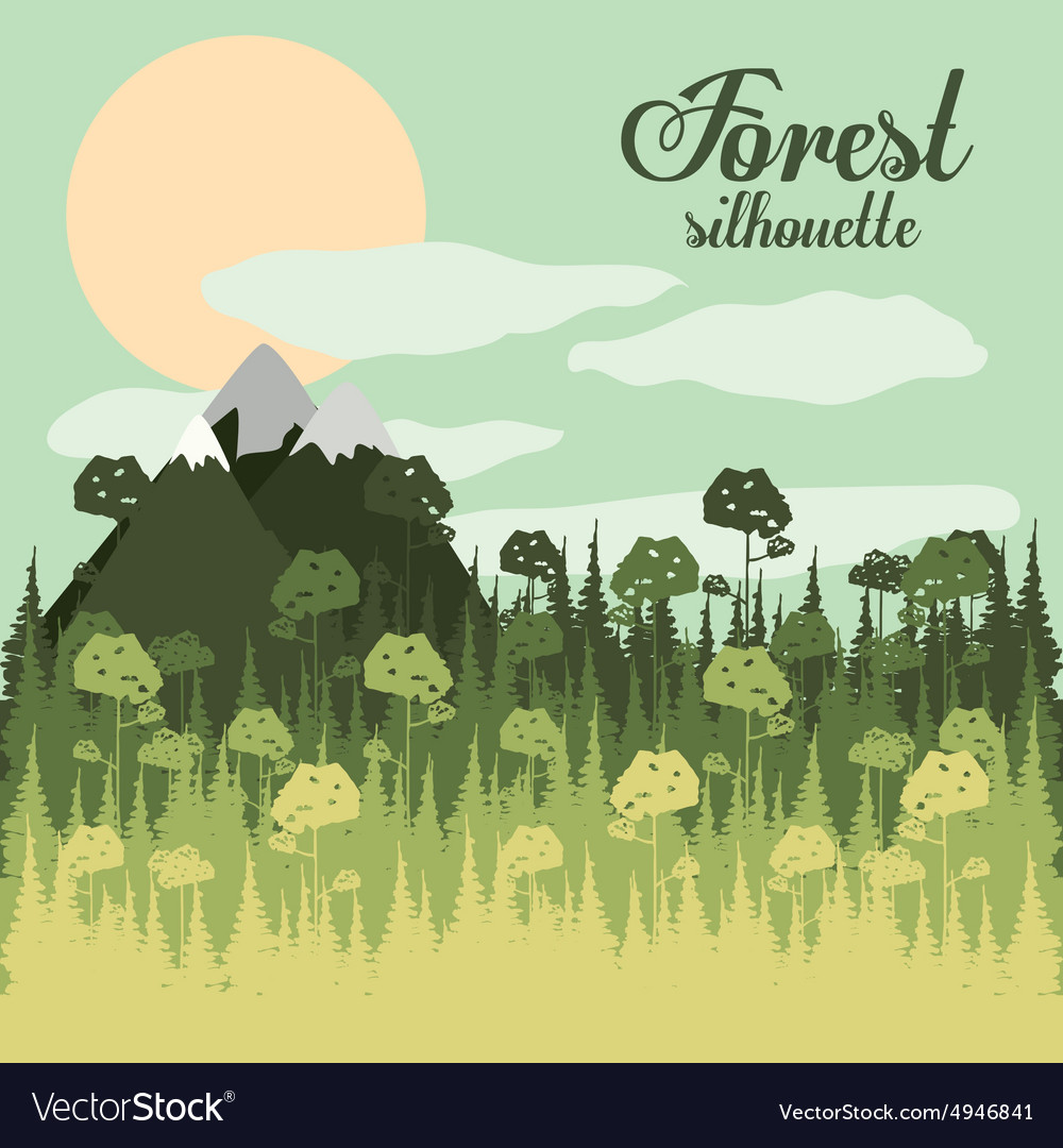 Forest design Royalty Free Vector Image - VectorStock