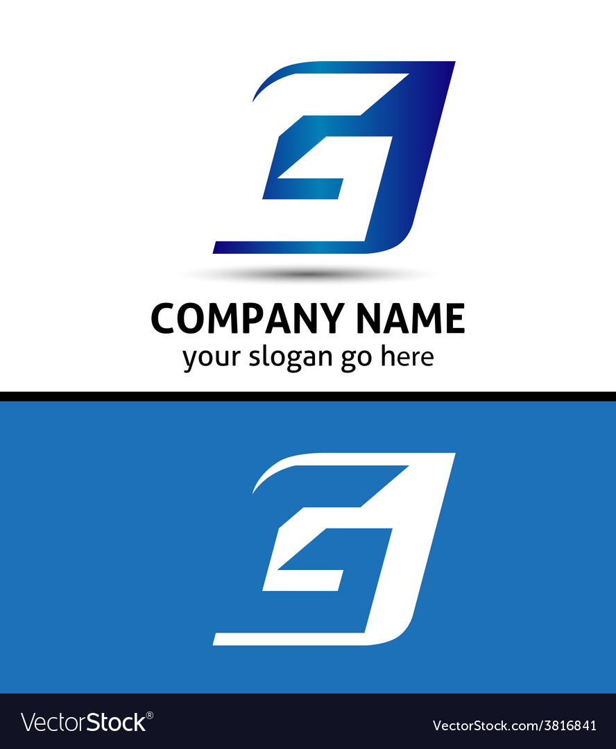 Letter g company logo icon template set Royalty Free Vector Letter g company logo icon template set Royalty Free Vector