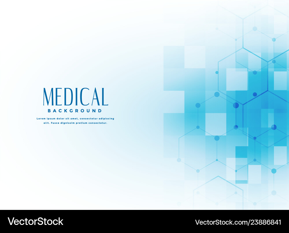 Medical science background in blue color Vector Image