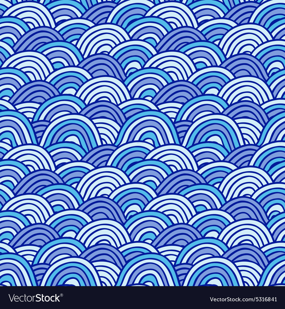 Seamless wave pattern Royalty Free Vector Image