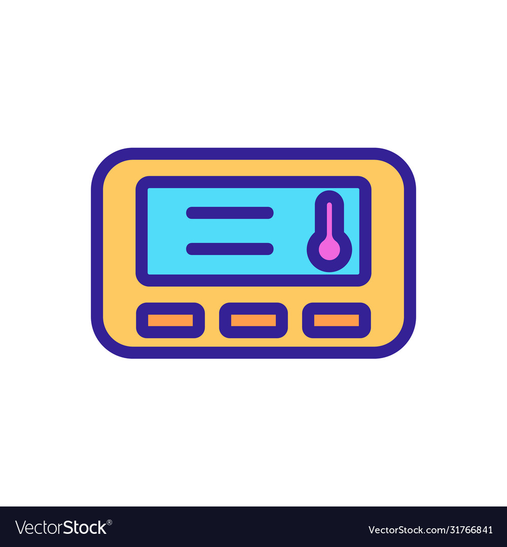 Temperature remote control system icon Royalty Free Vector