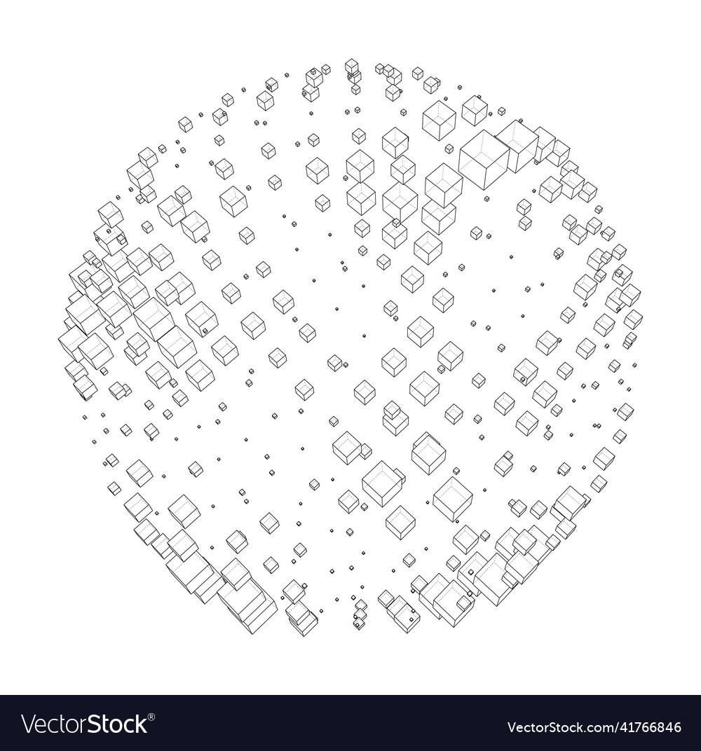 Abstract sphere background Royalty Free Vector Image