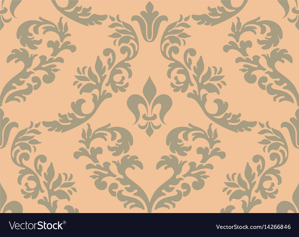 Damask seamless pattern element classical luxury Vector Image