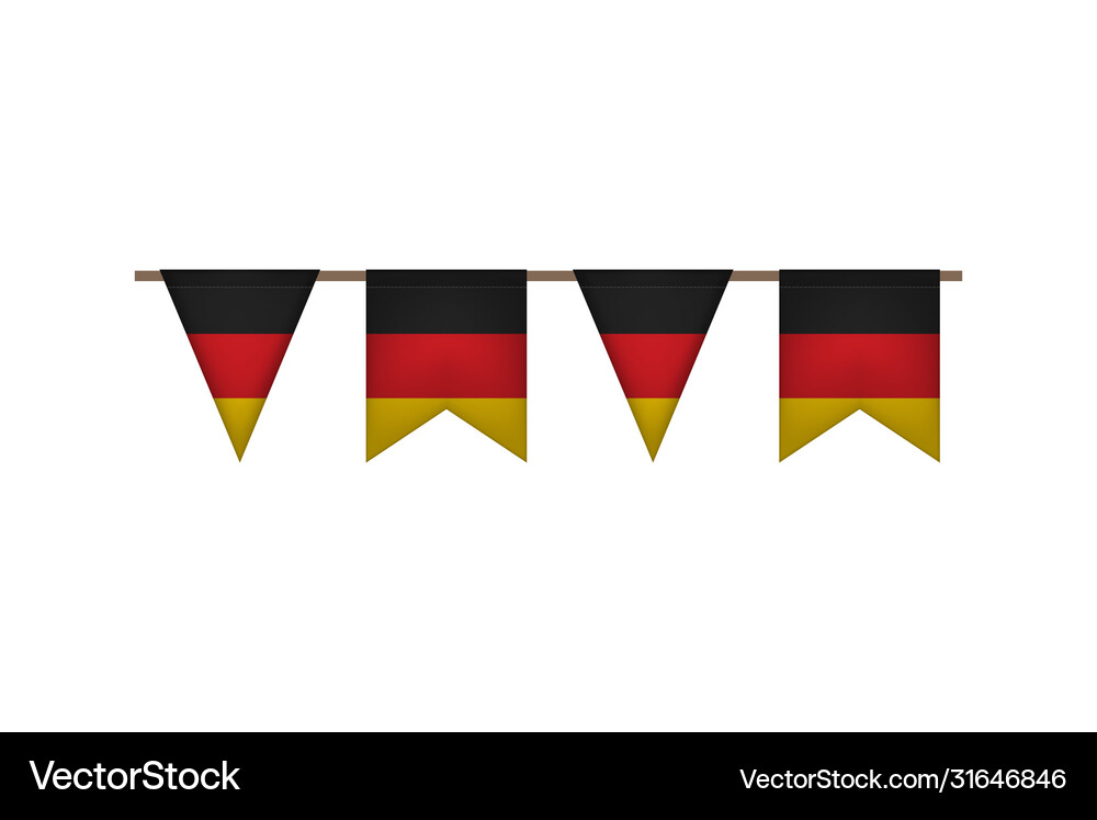 Germany flag garland Royalty Free Vector Image