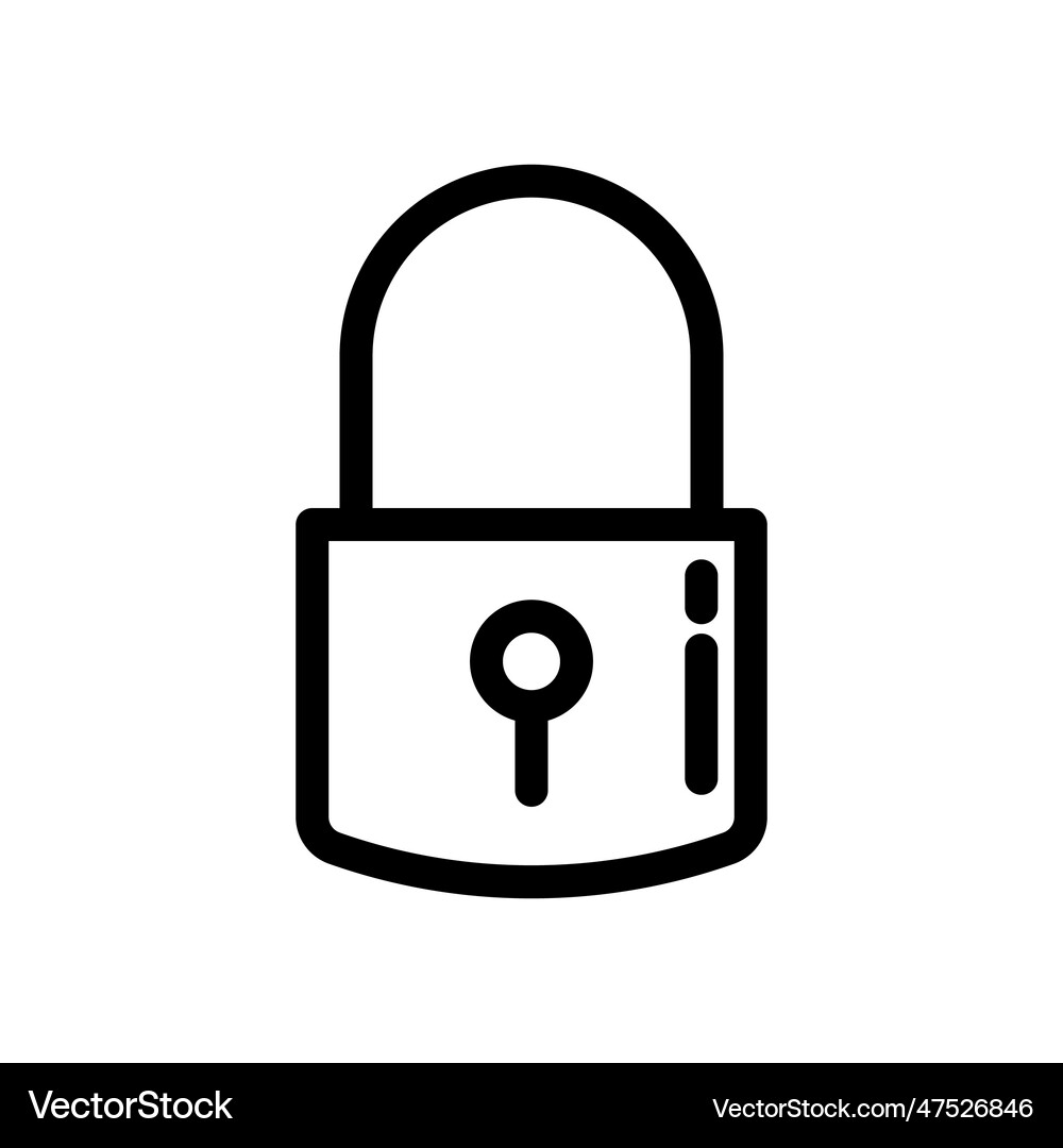Password icon in trendy line style design graphic Vector Image