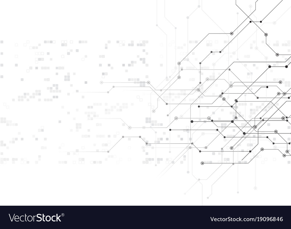 White background abstract technology Royalty Free Vector