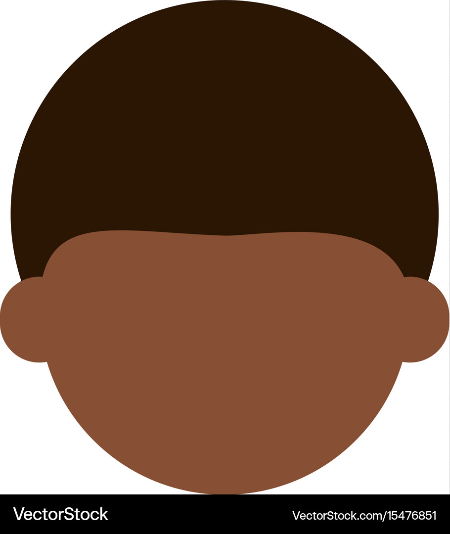 Head of faceless man icon image Royalty Free Vector Image