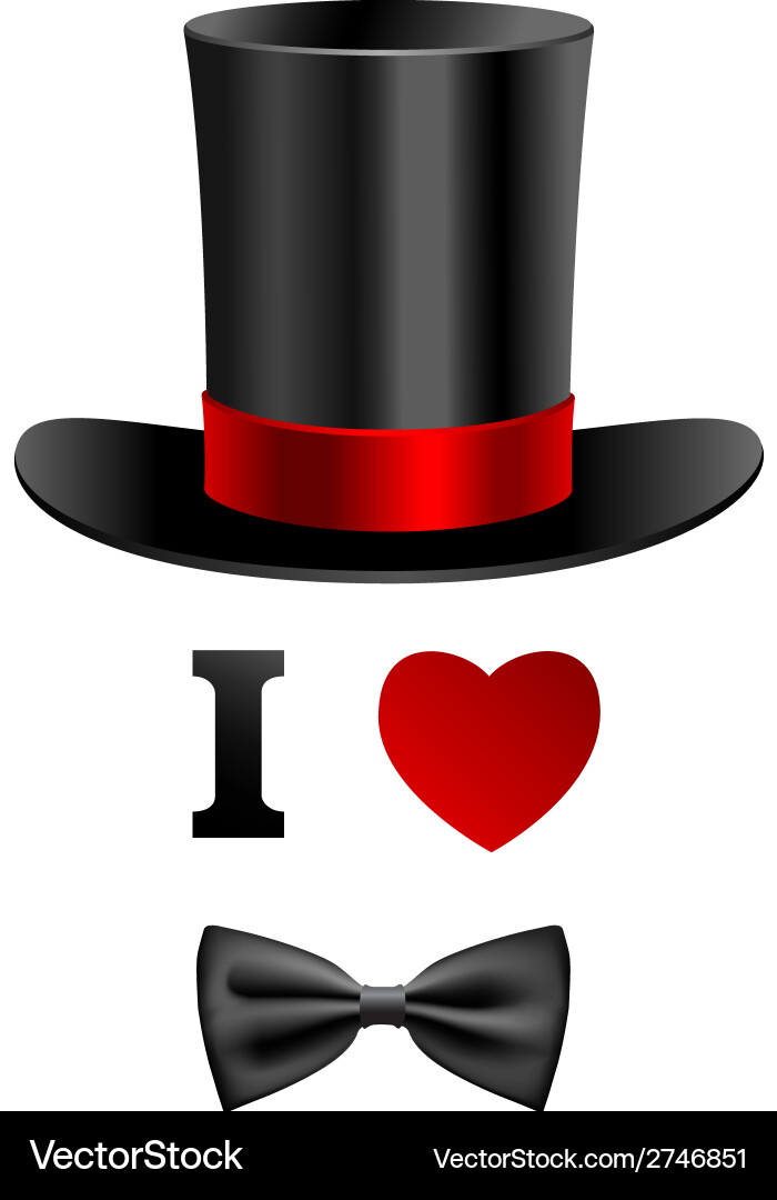 I love gentleman card Royalty Free Vector Image
