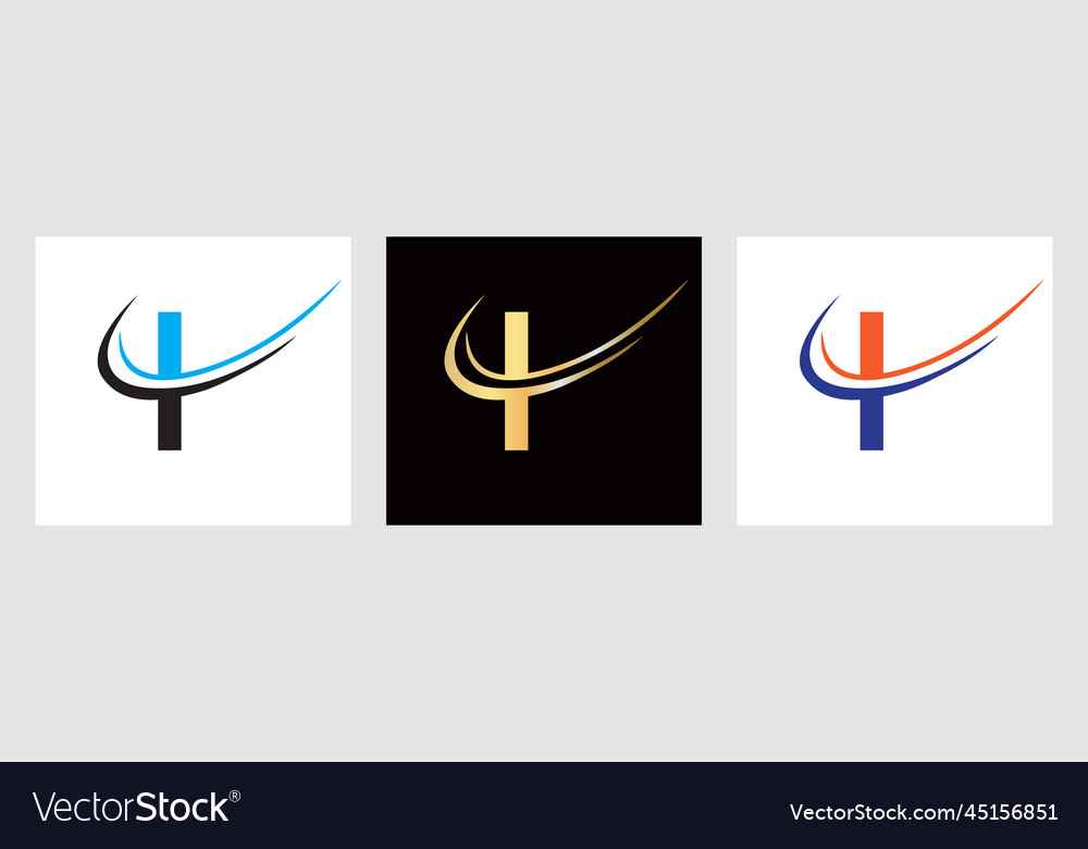 Initial letter i logo design template monogram i Vector Image