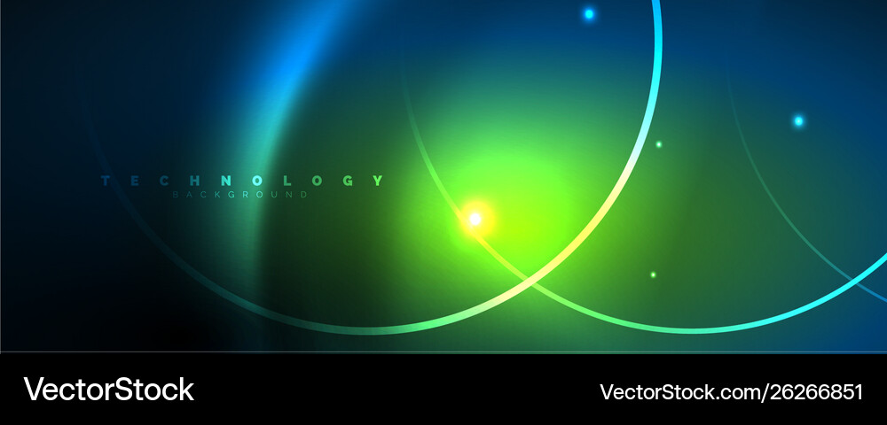 Trendy neon blue abstract design with waves Vector Image