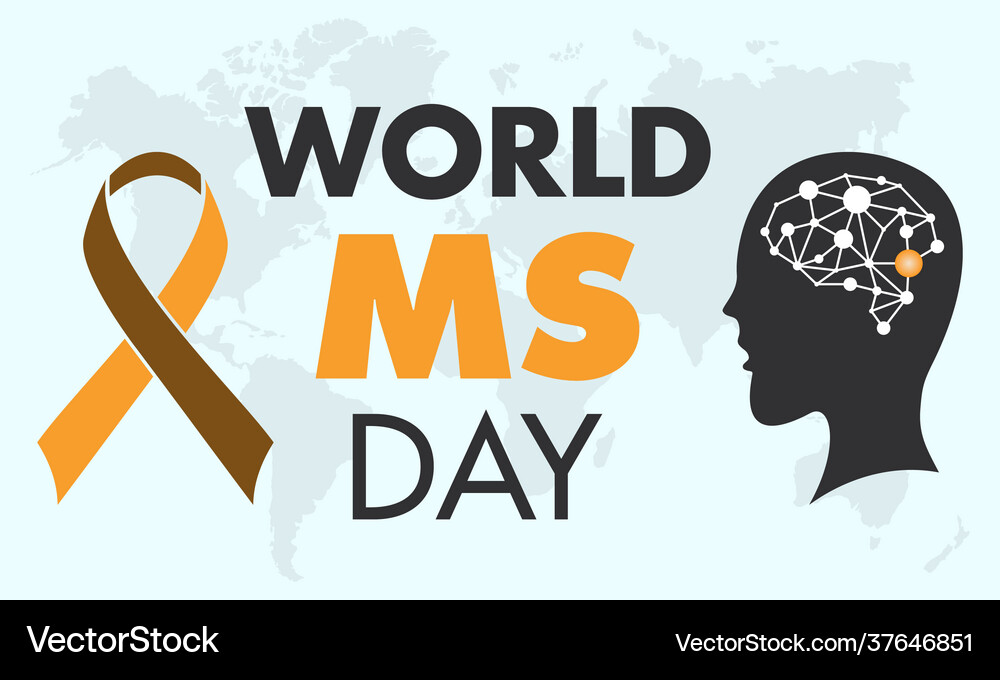World multiple sclerosis ms day day health Vector Image