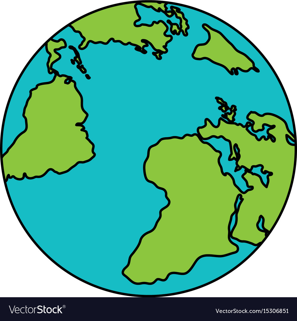 World planet earth icon Royalty Free Vector Image