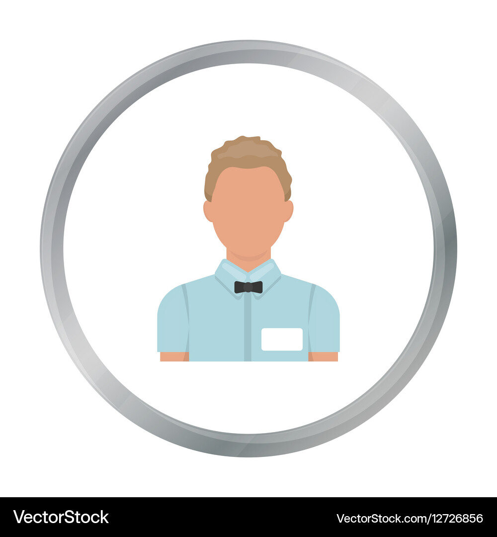 Boxing referee icon in cartoon style isolated Vector Image