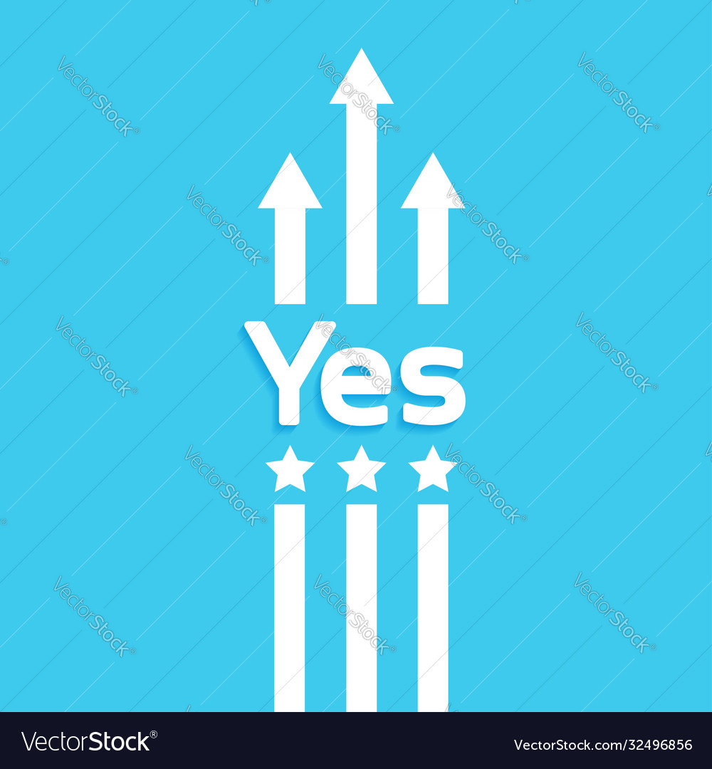 Yes- background Royalty Free Vector Image - VectorStock