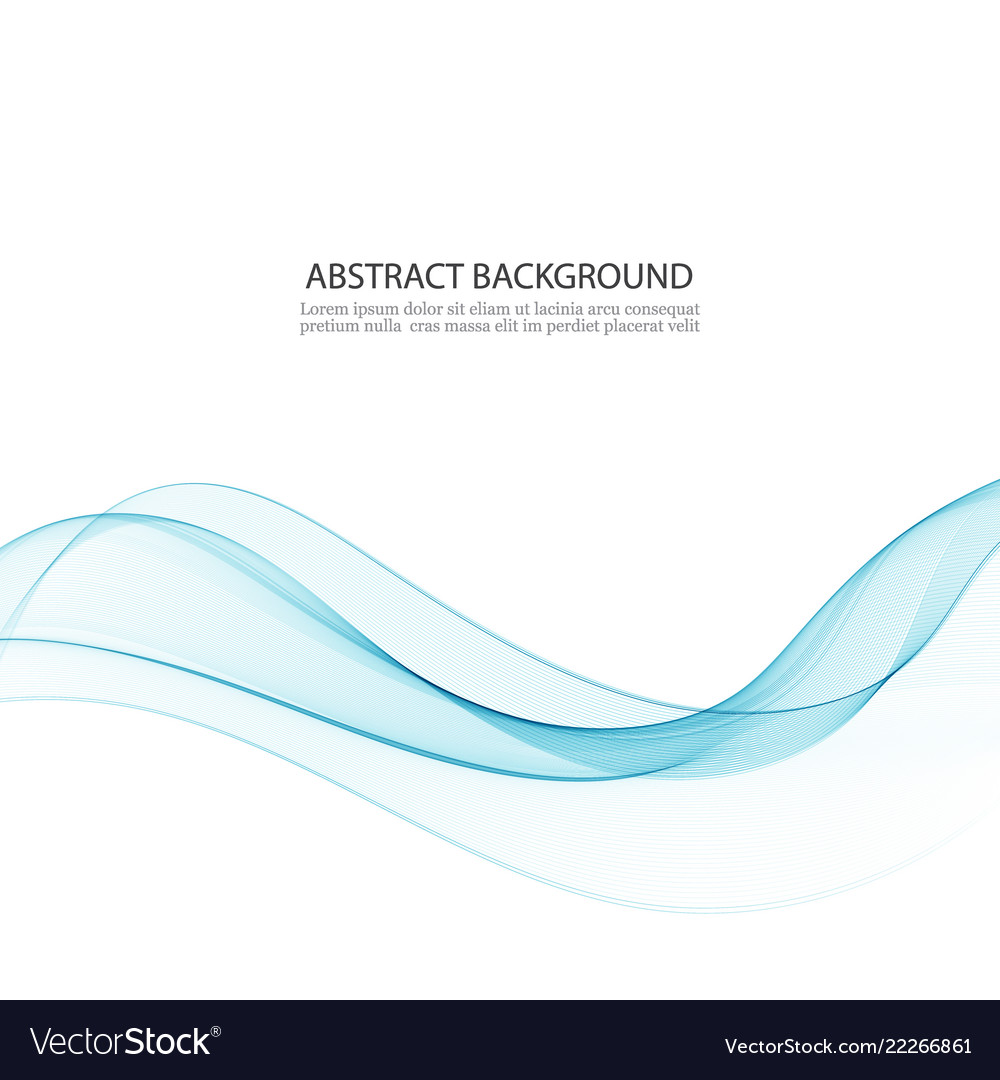 Abstract Color Wave Design Element Blue Royalty Free Vector