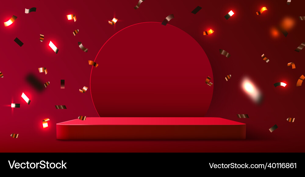 Abstract scene background podium background Vector Image