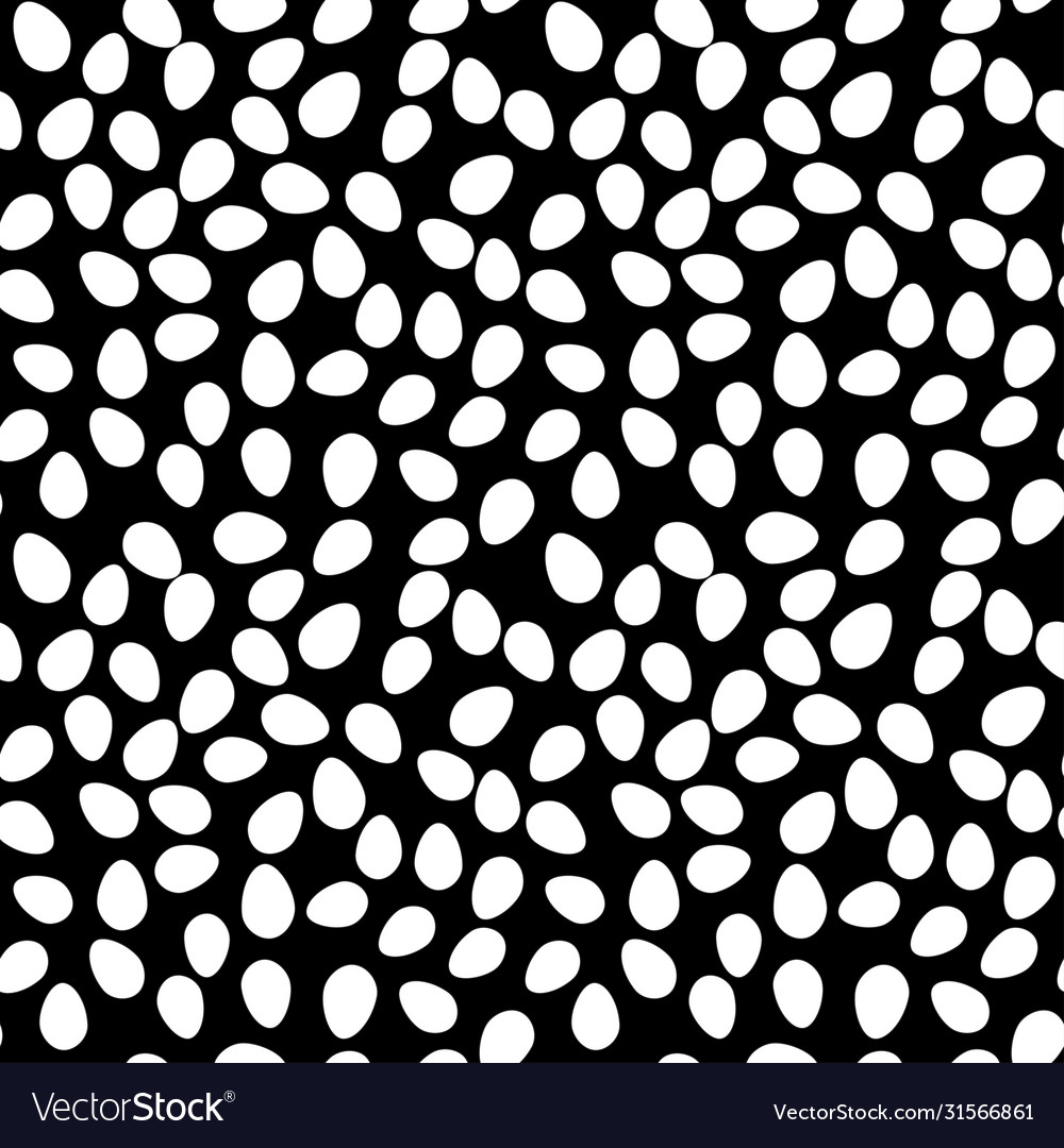 Seamless pattern with white easter eggs Royalty Free Vector