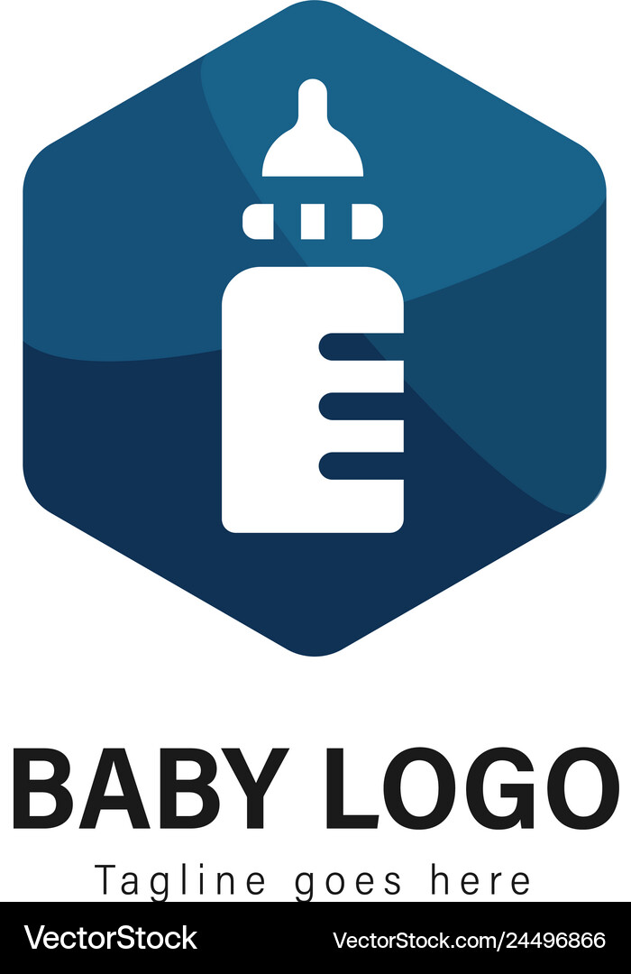 Baby logo template design logo with modern Vector Image