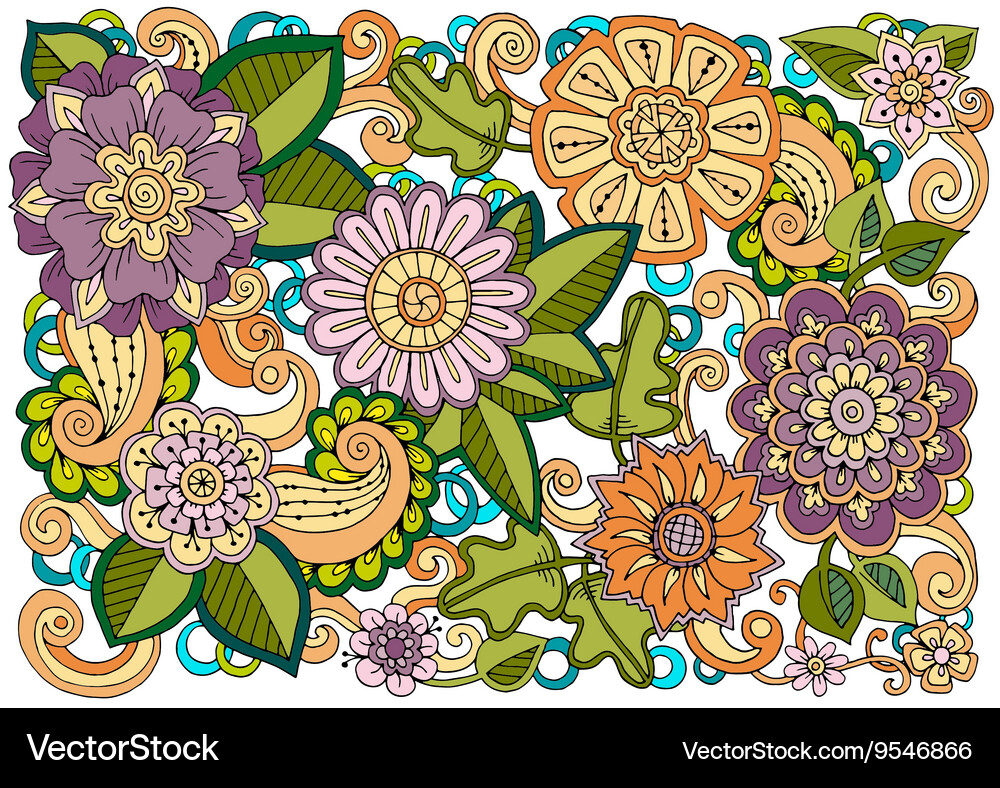 Floral card template corporate identity Royalty Free Vector