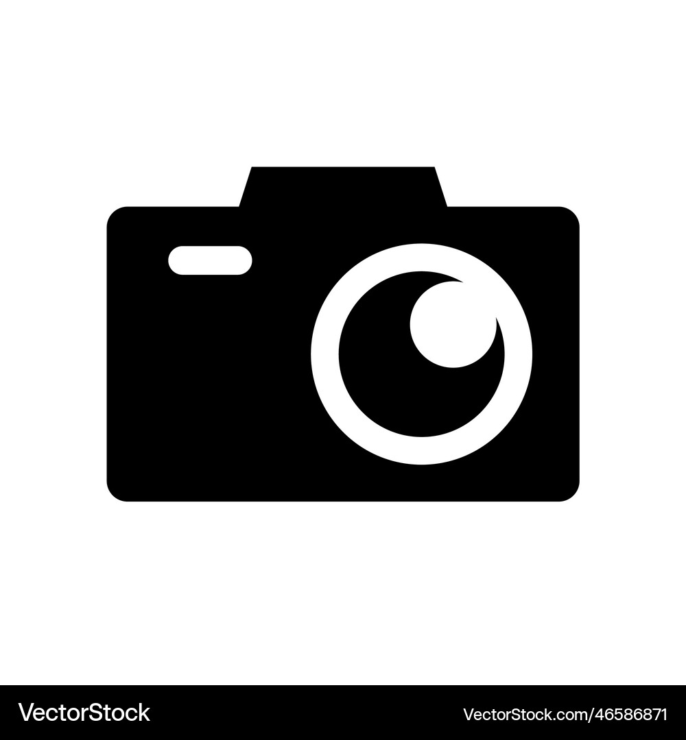 Camera silhouette icon or shooting or photography Vector Image