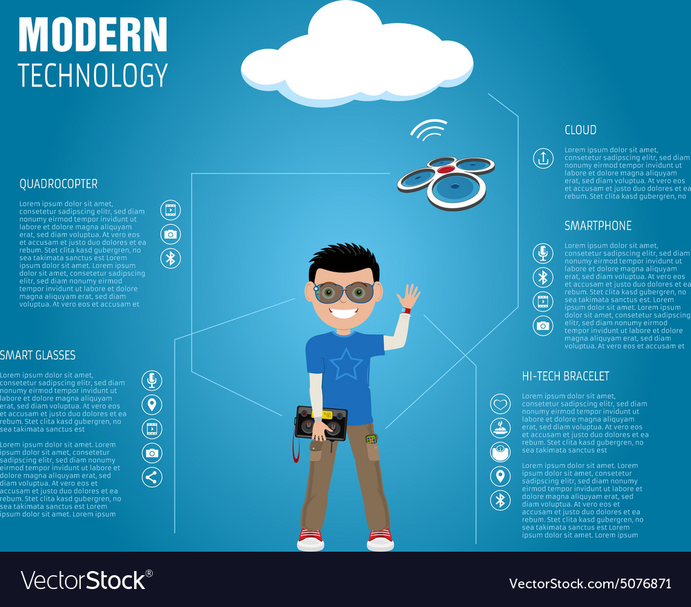 Modern technology Royalty Free Vector Image - VectorStock