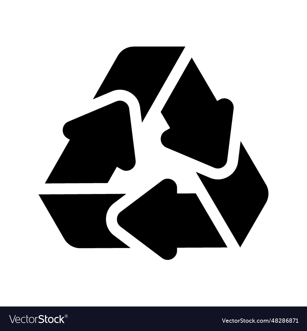 Recycle icon Royalty Free Vector Image - VectorStock