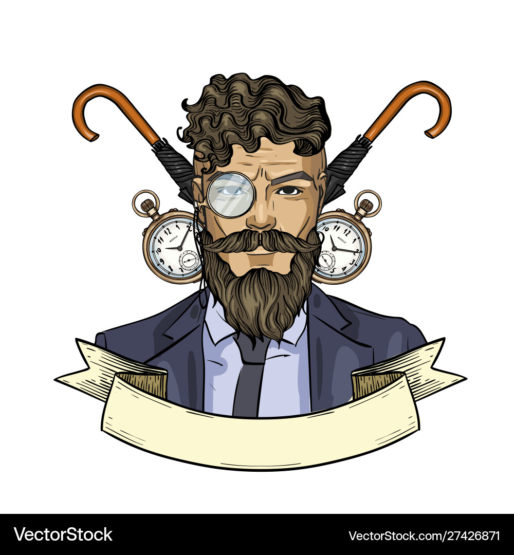 Sketch british man Royalty Free Vector Image - VectorStock