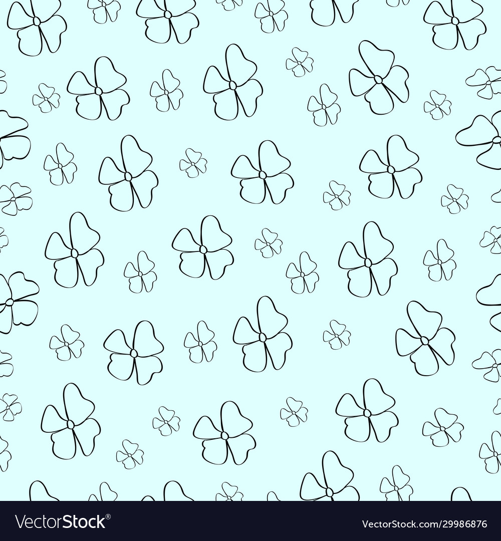 Abstract seamless pattern with isolated blue and Vector Image