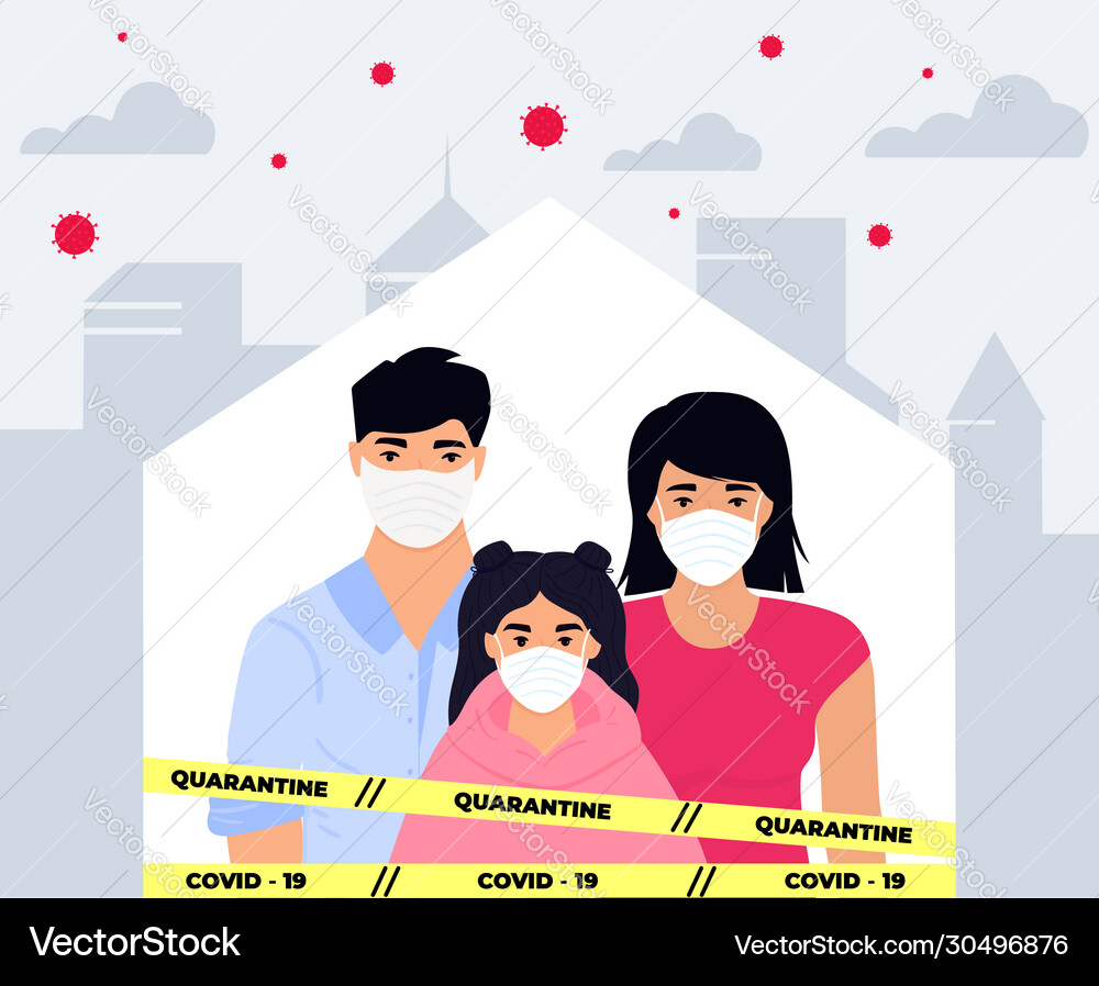 Covid19-19 coronavirus epidemic quarantine Vector Image