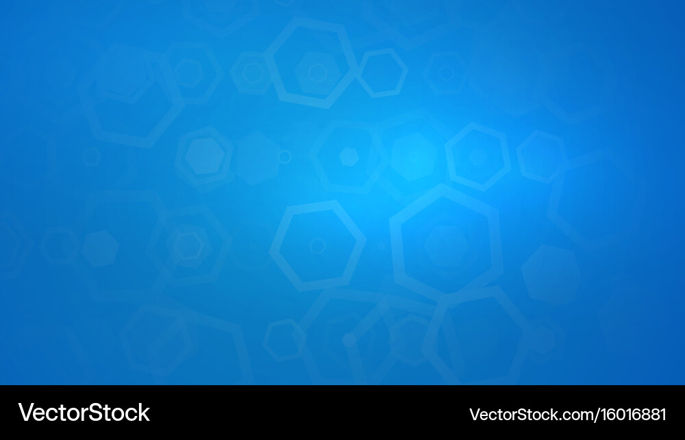 Abstract blue background with hexagonal Royalty Free Vector