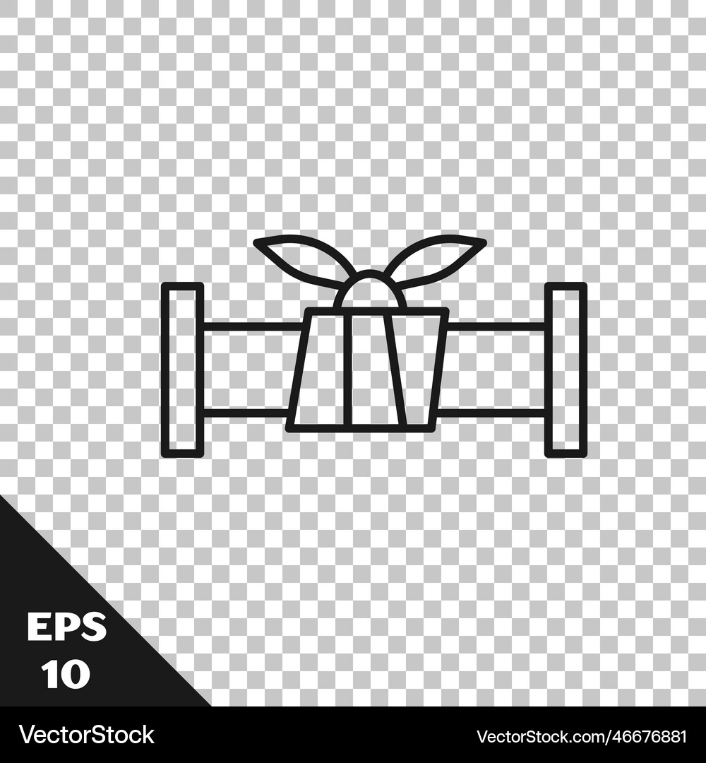 Black line industry metallic pipe icon isolated Vector Image