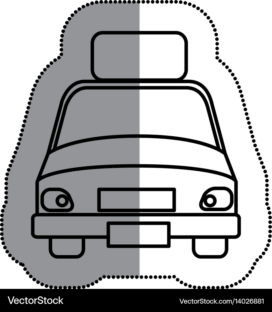 Car vehicle isolated icon Royalty Free Vector Image