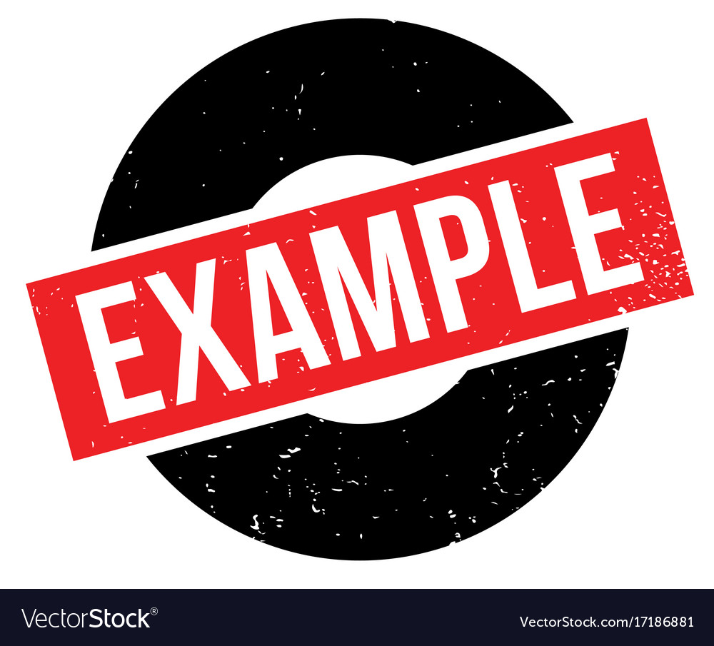 Example rubber stamp Royalty Free Vector Image Example rubber stamp Royalty Free Vector Image