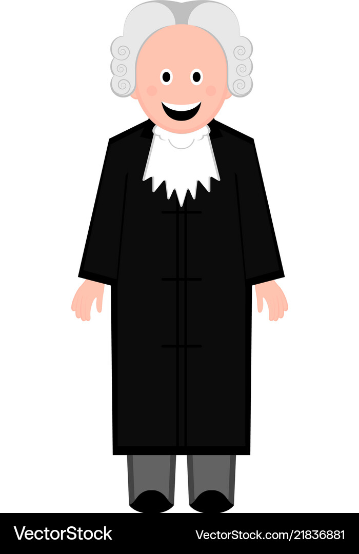 Isolated male judge icon Royalty Free Vector Image