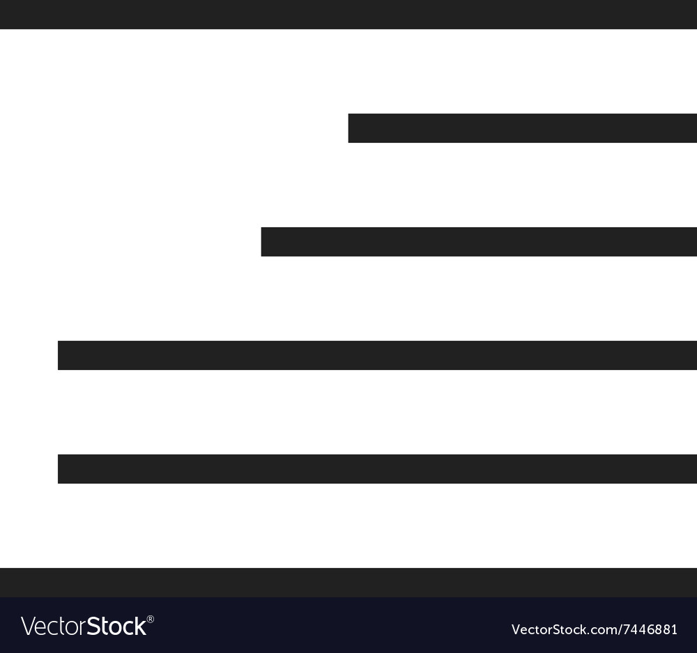 right-align-royalty-free-vector-image-vectorstock