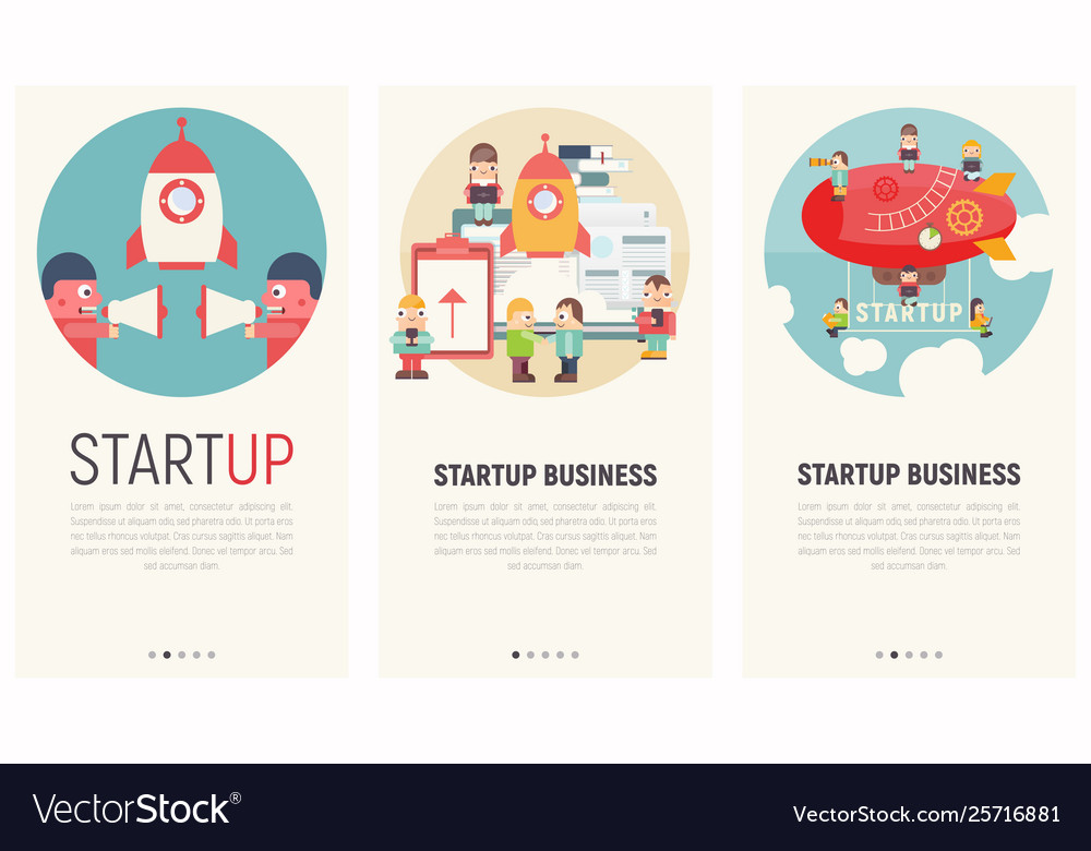 Startup launch Royalty Free Vector Image - VectorStock