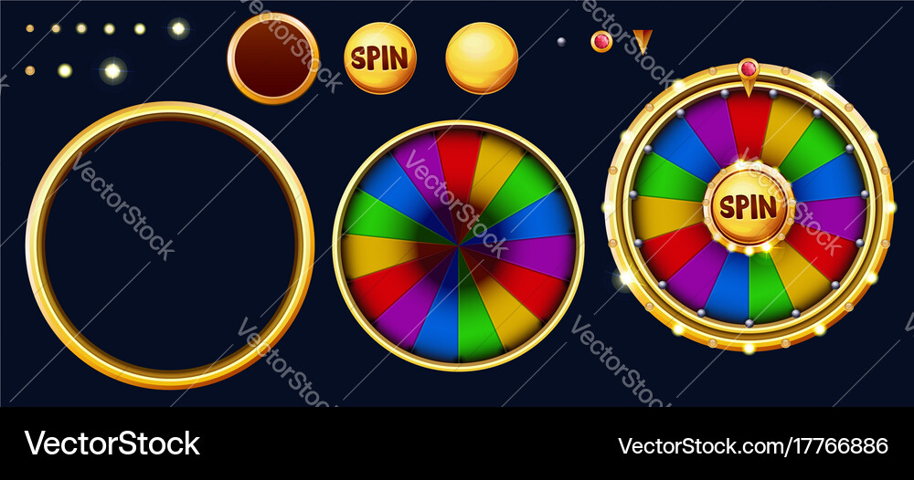 Bonus wheel of luck Royalty Free Vector Image - VectorStock