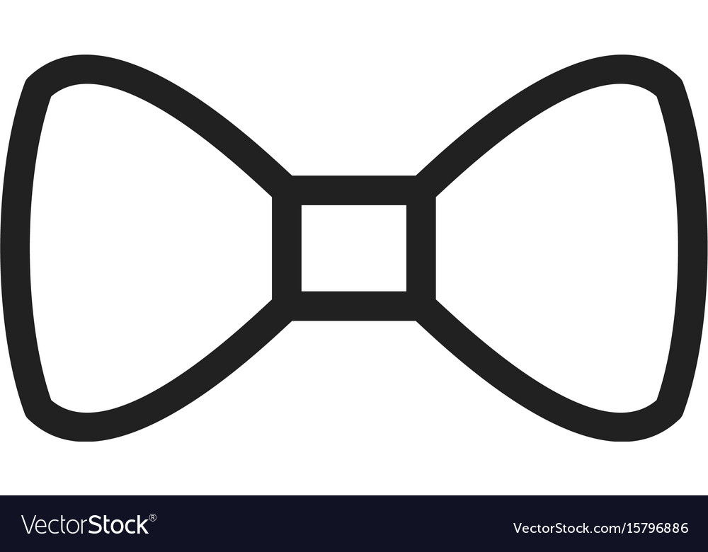 Bow tie Royalty Free Vector Image - VectorStock