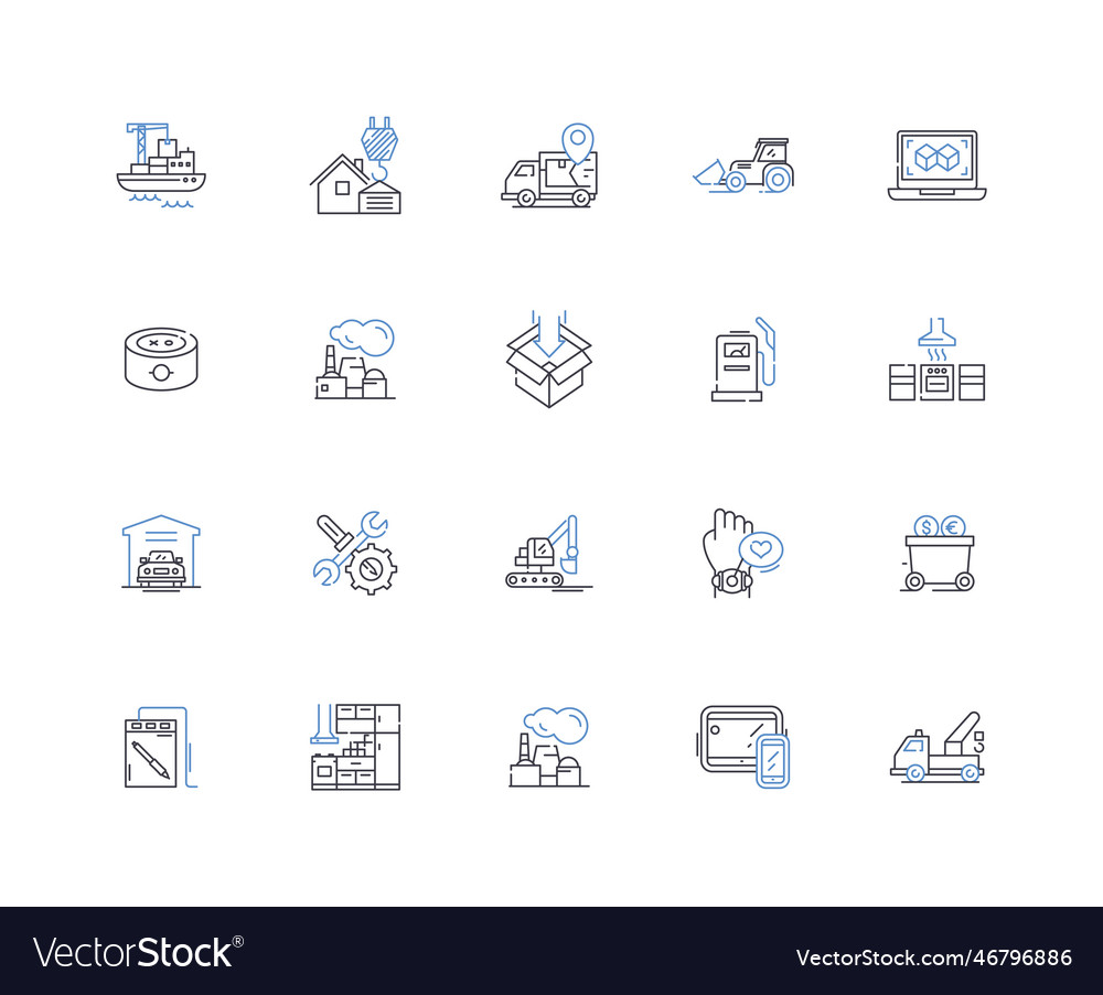 Devices line icons collection smartph tablet Vector Image Devices line icons collection smartph tablet Vector Image