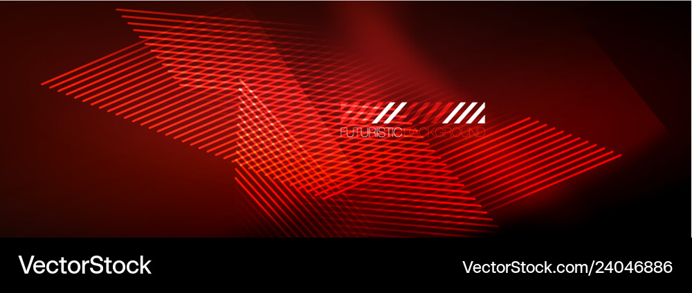 Neon glowing techno lines hi-tech futuristic Vector Image