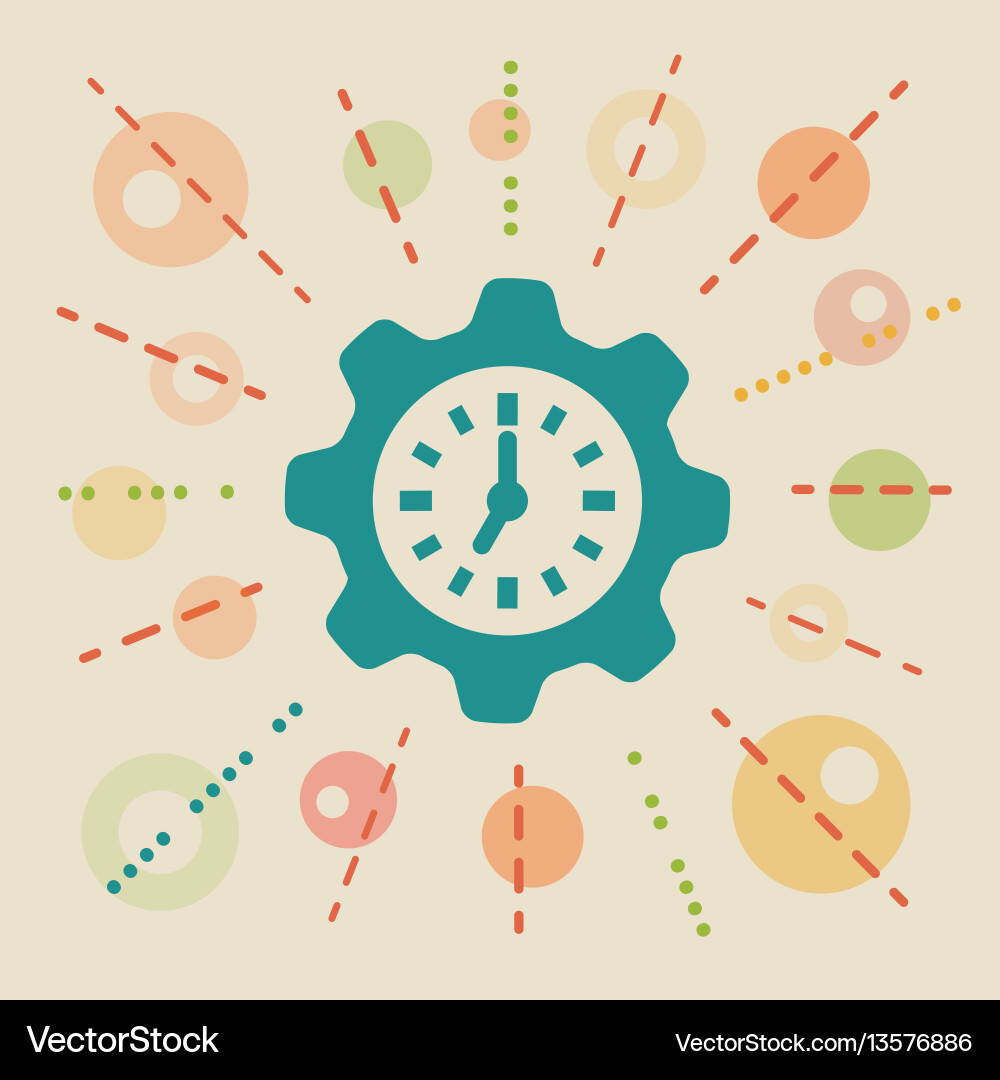 Productivity concept business Royalty Free Vector Image