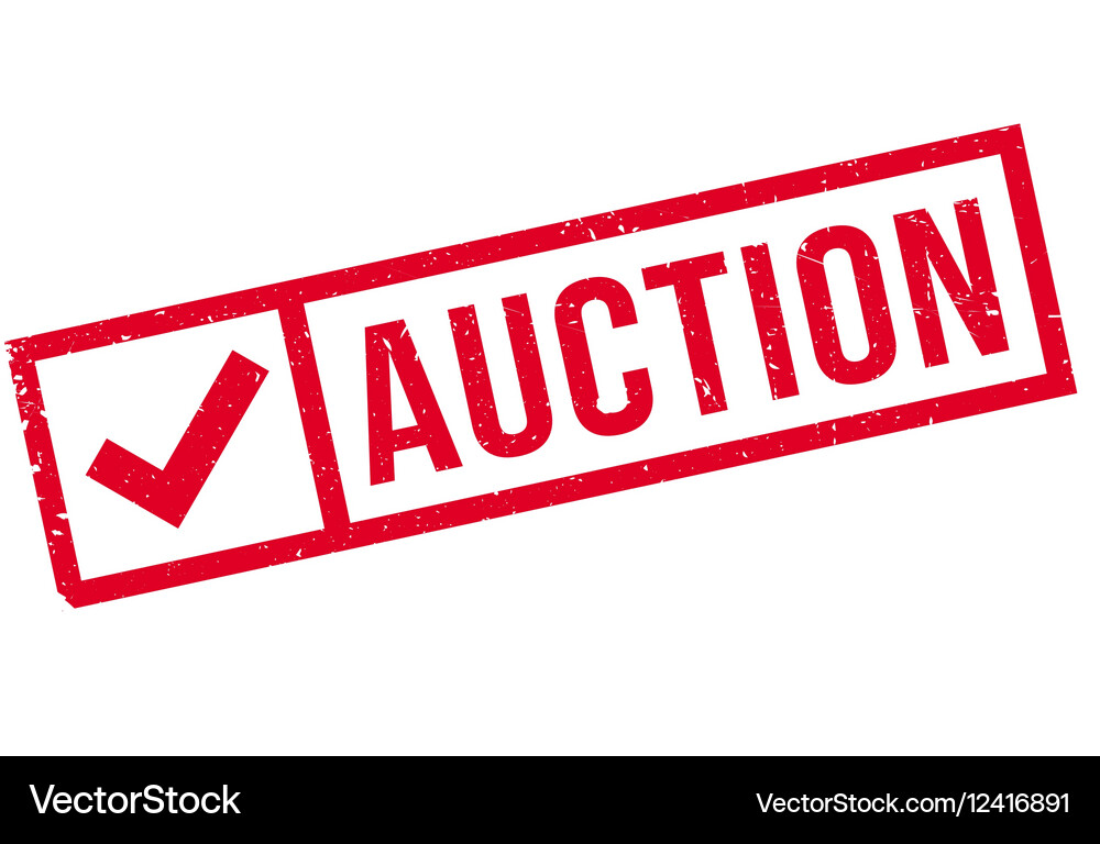 Auction stamp rubber grunge Royalty Free Vector Image