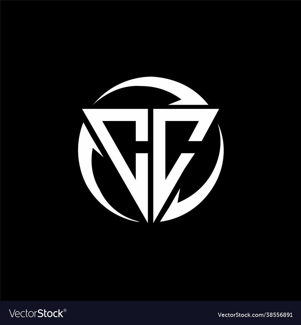 Cc logo monogram design template Royalty Free Vector Image