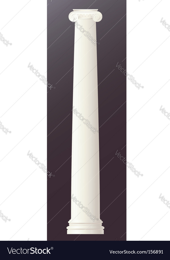 Classic column Royalty Free Vector Image - VectorStock