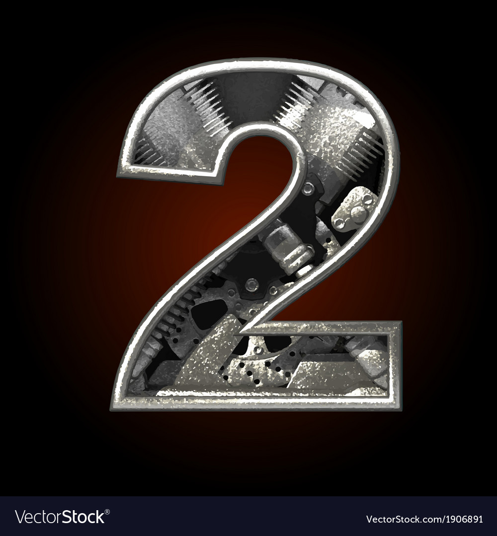 Figure 2 with engine inside Royalty Free Vector Image