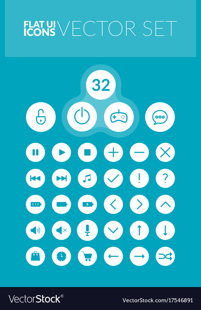 Flat line icons set Royalty Free Vector Image - VectorStock