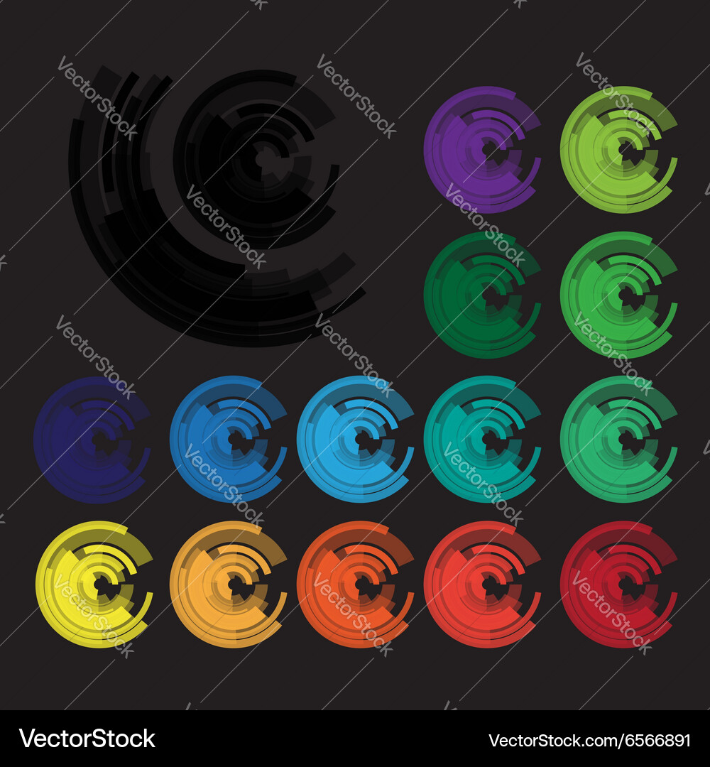 Logo or brand symbols Royalty Free Vector Image