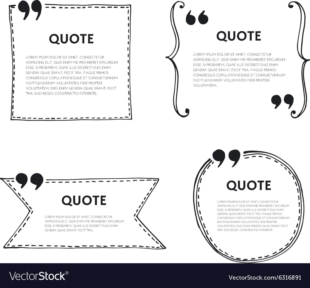 Quote text bubble Royalty Free Vector Image - VectorStock