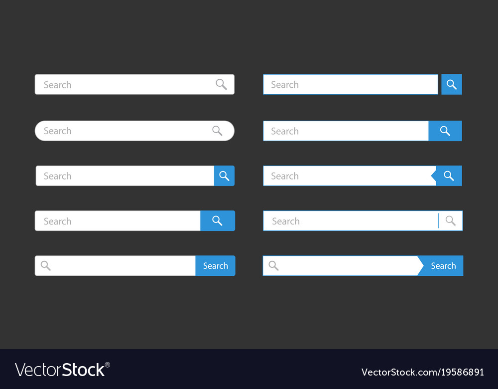 Search bar template Royalty Free Vector Image - VectorStock