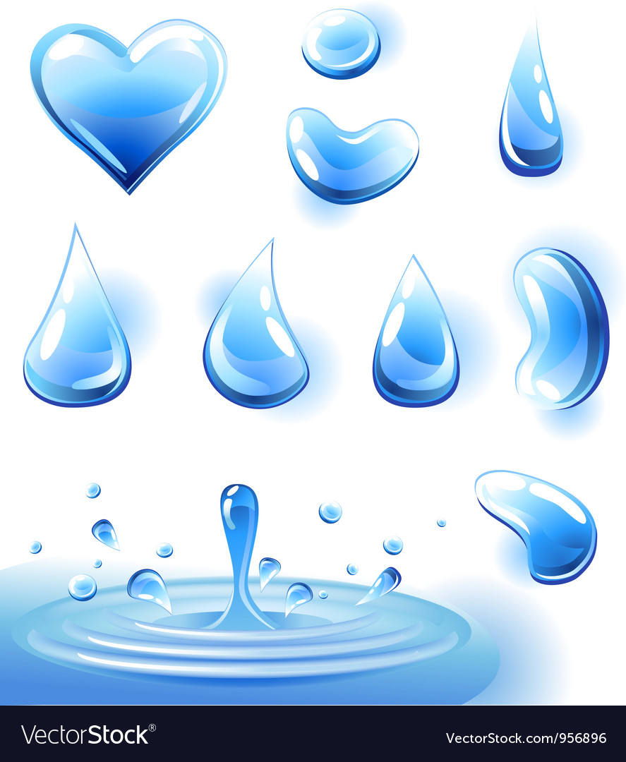 Drops Royalty Free Vector Image - VectorStock